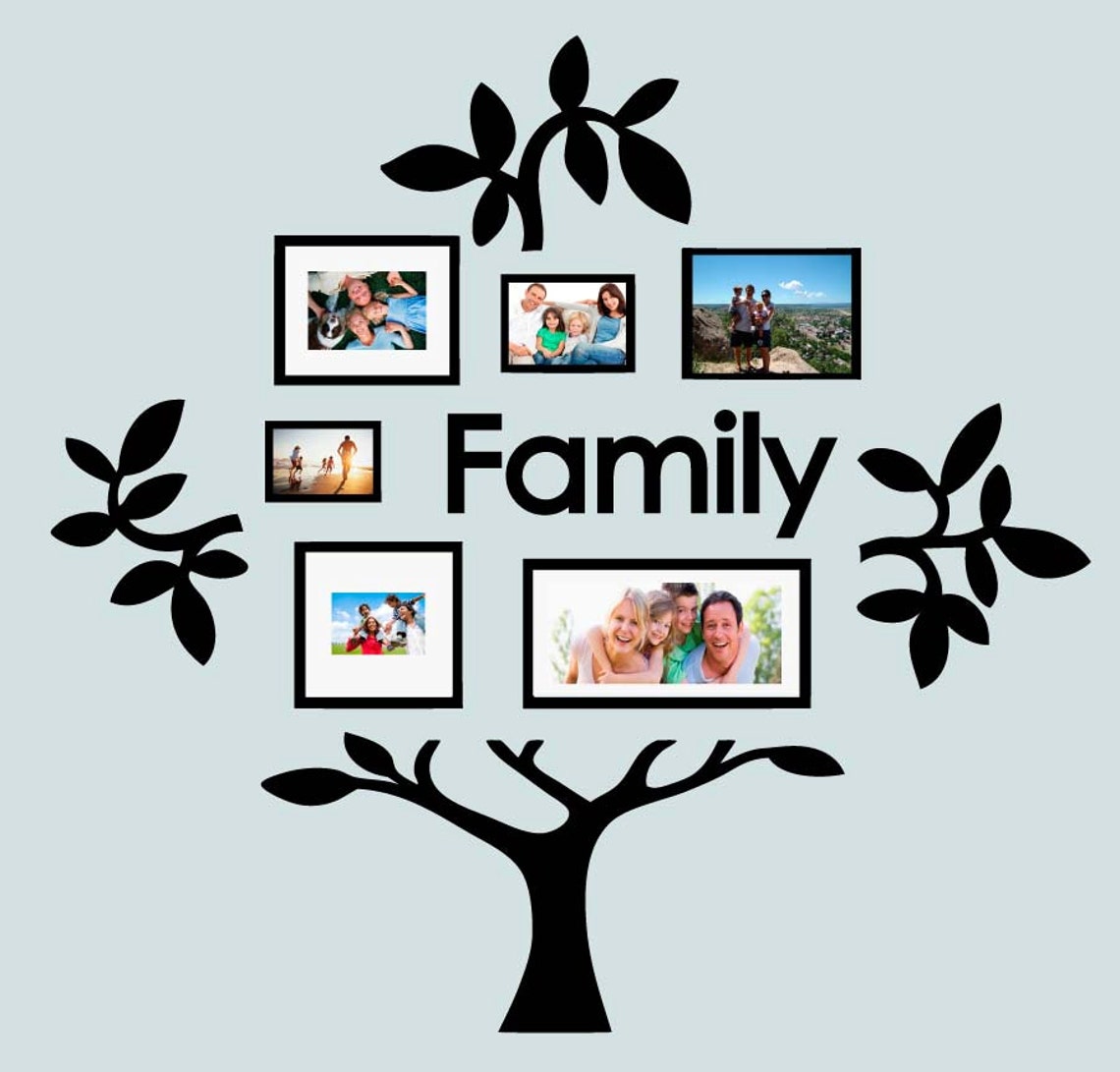 Family Tree Vinyl Wall Sticker Decal C - Etsy