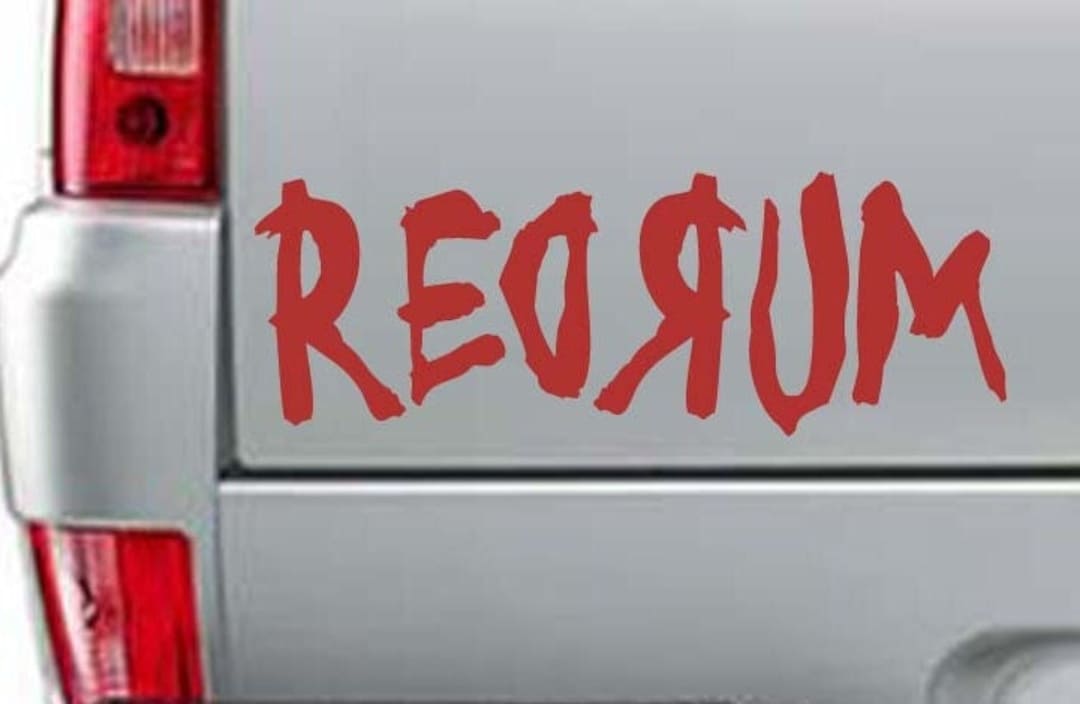 REDRUM Shining Murder Kill Horror Death Vinyl Sticker Decal - Etsy