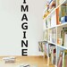 IMAGINE Vertical Vinyl Wall Quote Letters Sticker Decal - Etsy
