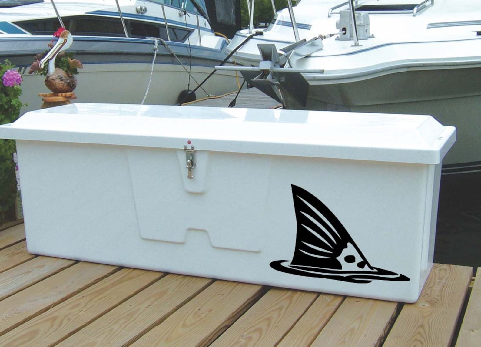 Redfish Tail Fishing Boat Vinyl Sticker Decal 14h X - Etsy