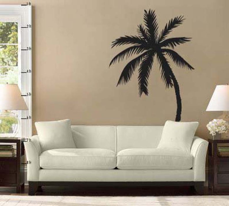 Tall Palm Tree Vinyl Wall Sticker Vinyl Decal - Etsy