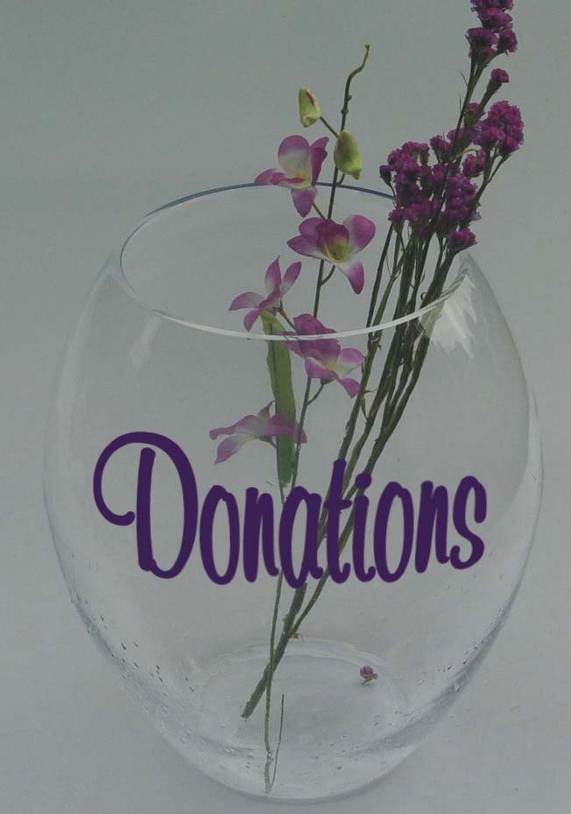 Make Your Own DONATIONS Jar Vinyl Sticker Decal 2.5h X | Etsy