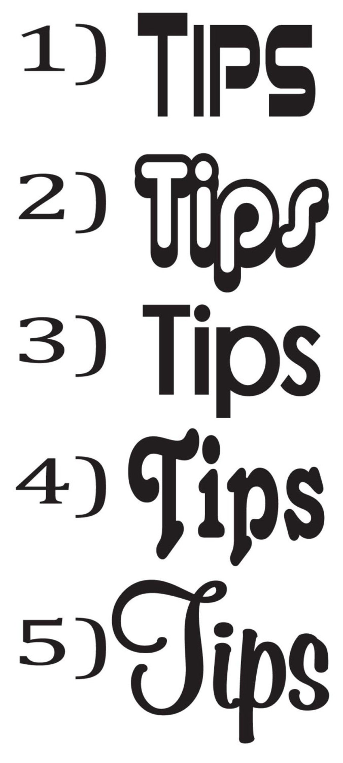 Make Your Own TIPS Jar Vinyl Sticker Decal 3.5h X - Etsy