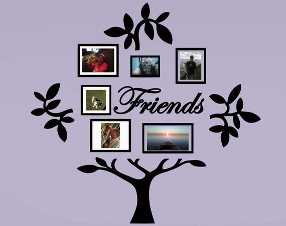 Friends Family Tree Vinyl Wall Sticker Decal D | Etsy