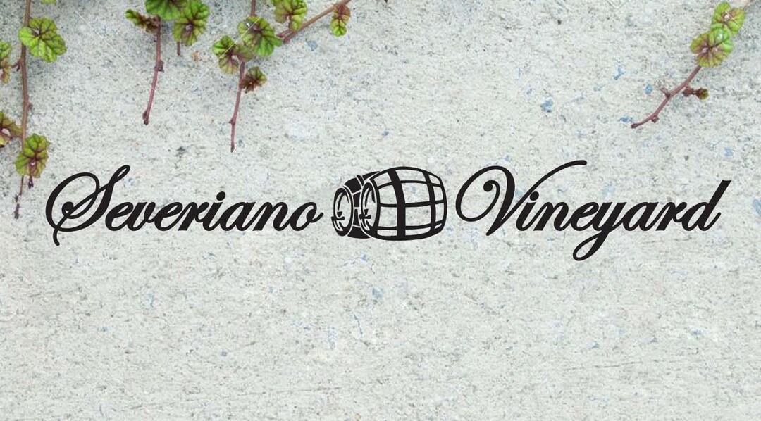 Custom Vineyard Wine Vinyl Wall Quote Sticker Decal 5.5"h X 36"w - Etsy