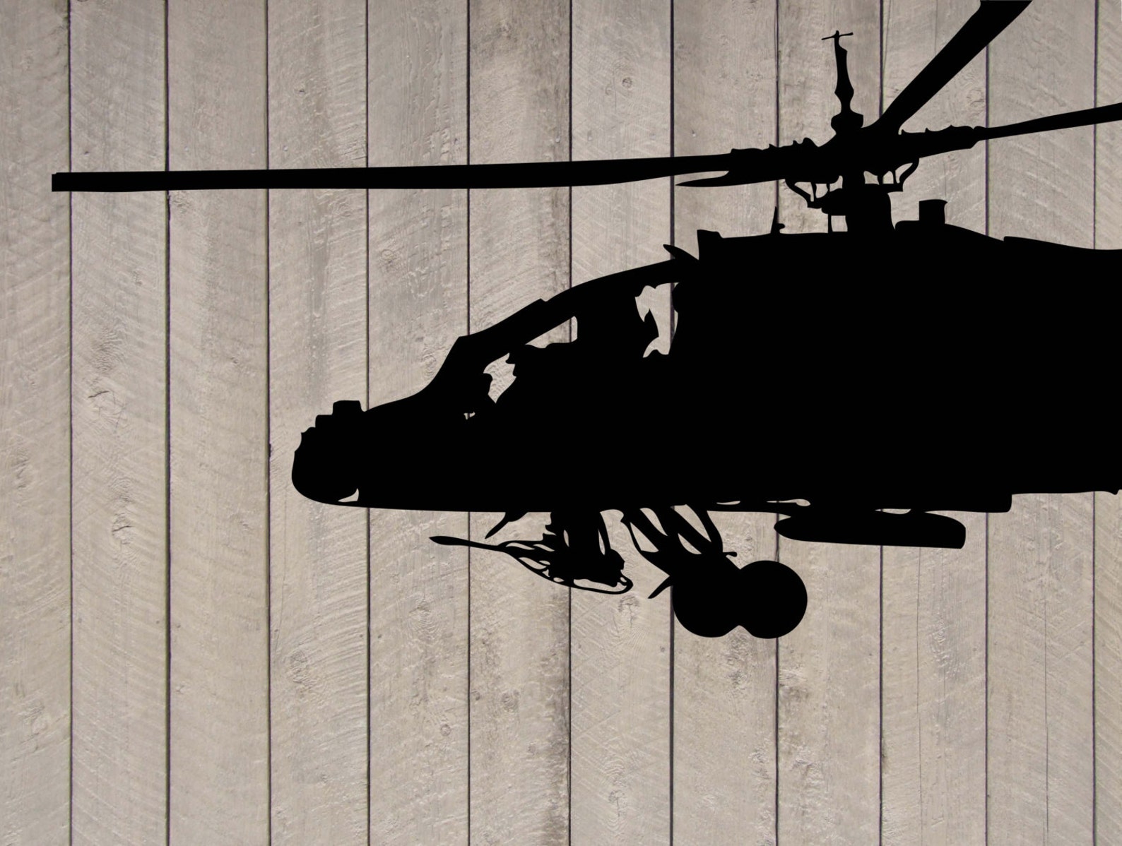 Military Black Hawk Helicopter Wall Sticker Decal 22h X | Etsy