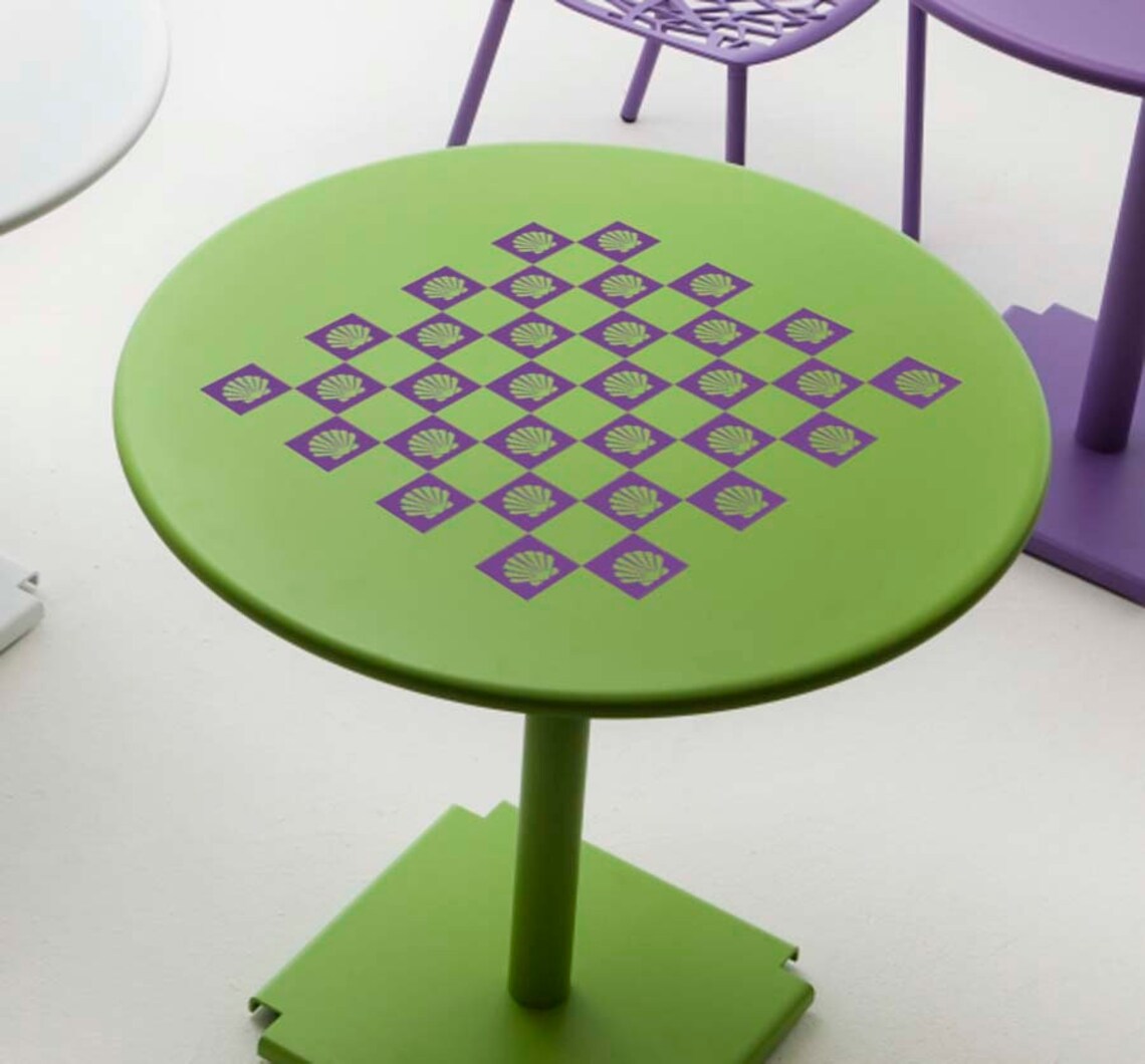 Seashell Beach Chess & Checker Game Board Vinyl Sticker Decal | Etsy