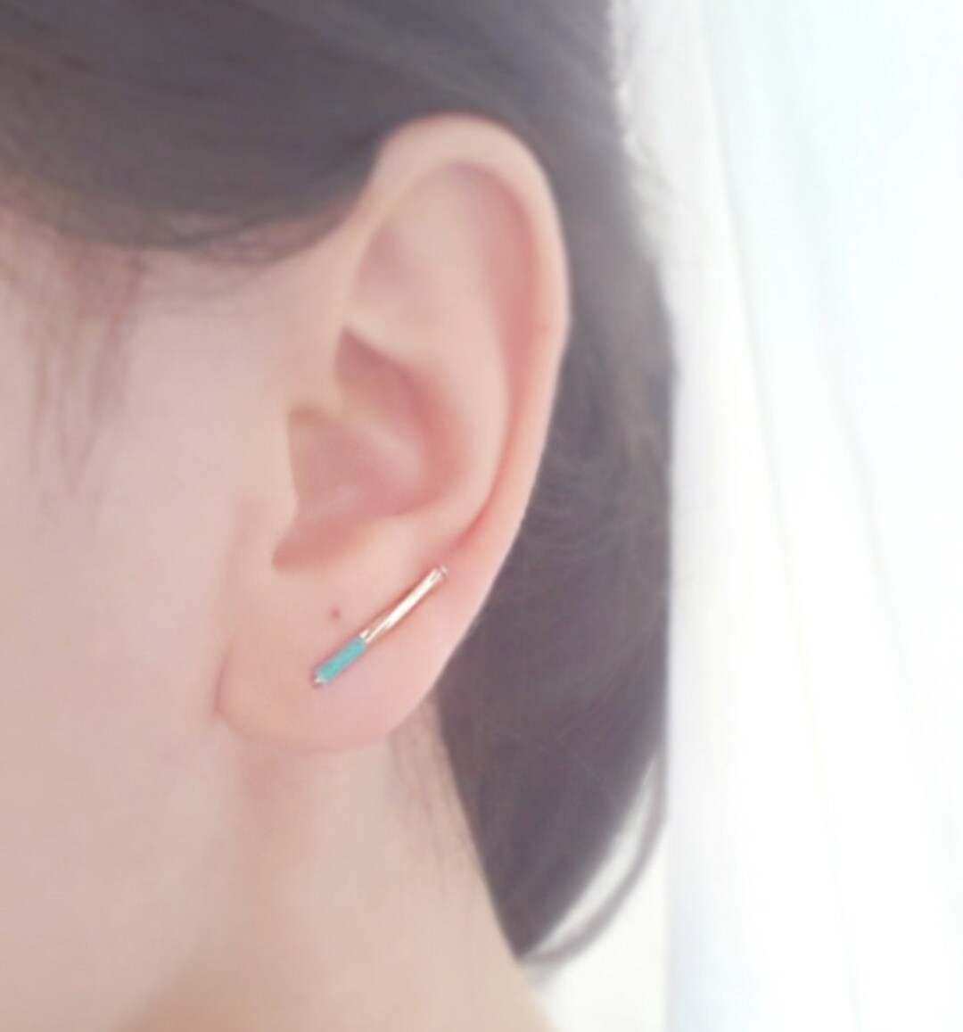 Mia - Ear Pin, Ear Crawler, Bar Earrings, Earrings, Holiday Gift for ...