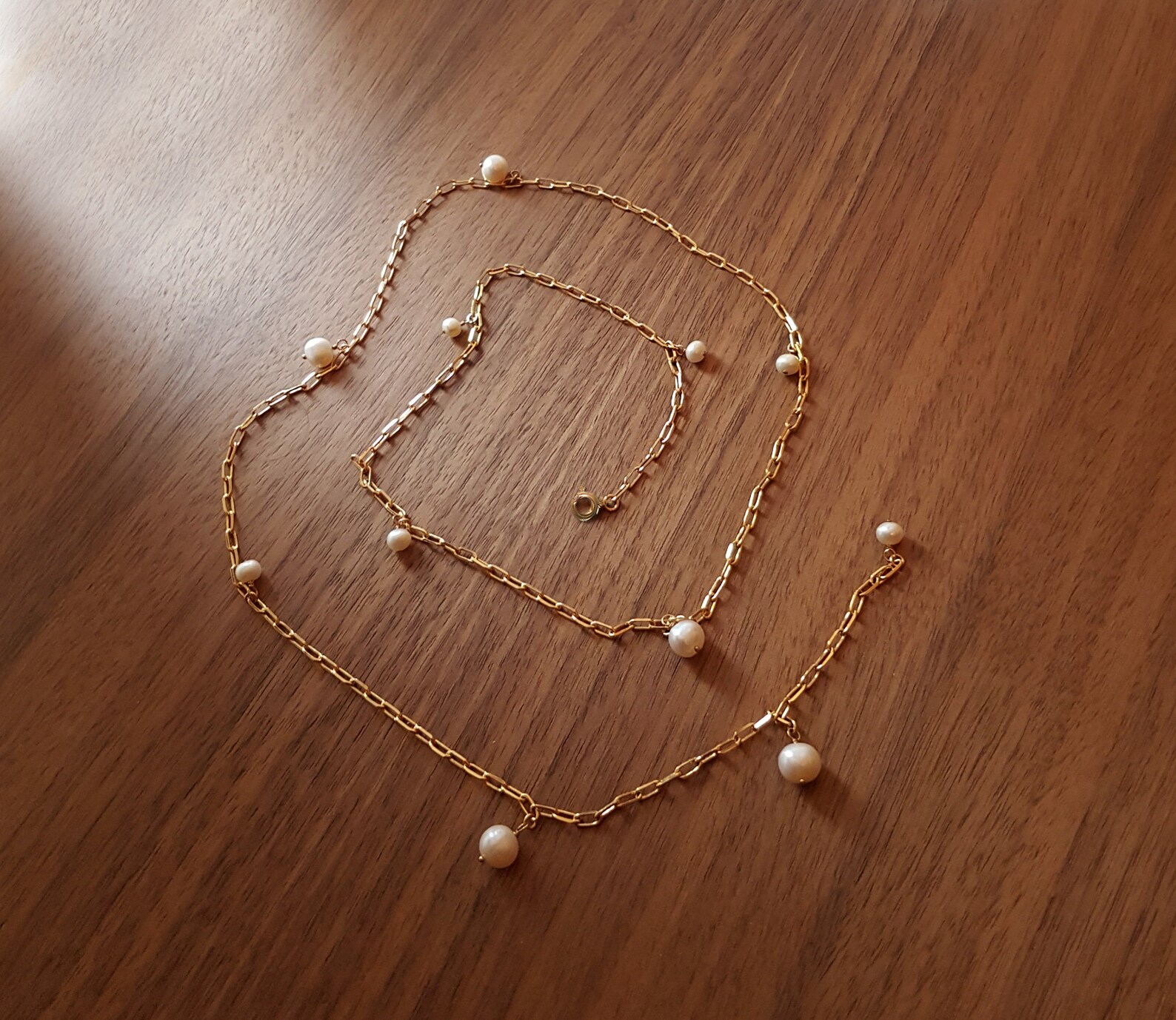 Kate Collier Lariat Collier de perles Collier dor perlé - Etsy France