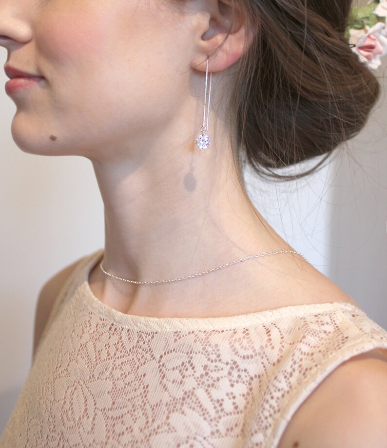 Light Back Chain Backdrop Necklace Bridal Jewelry Set - Etsy