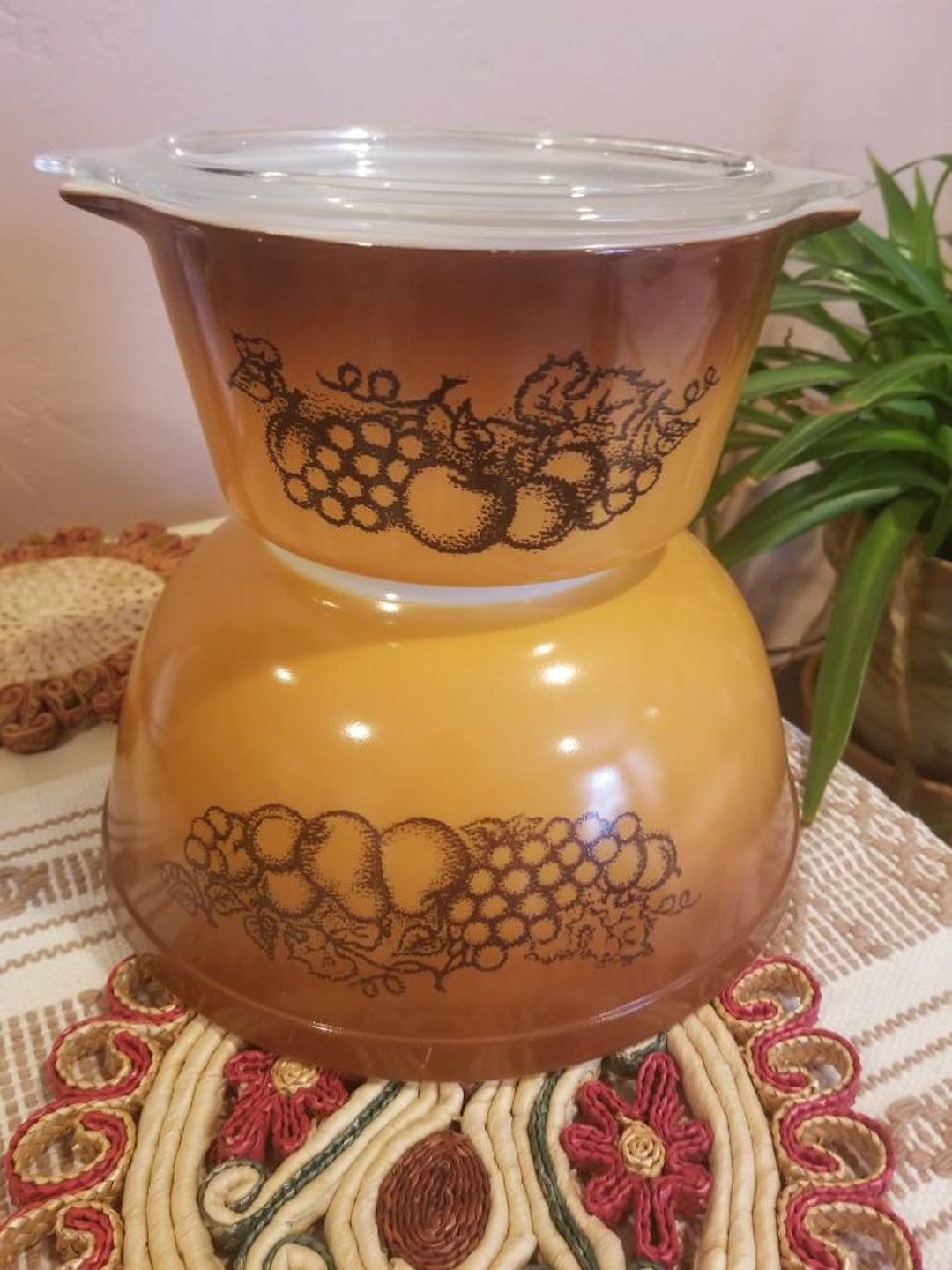 Old Orchard Pyrex Set - Etsy
