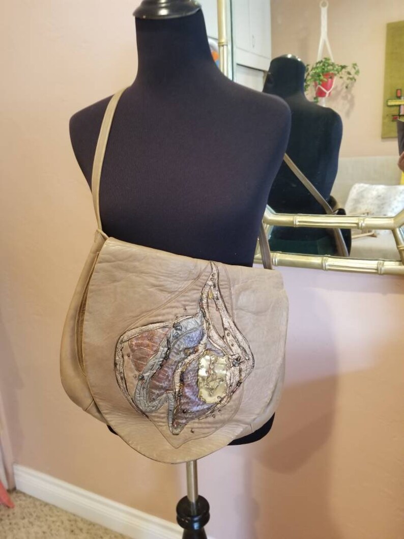 80s Pat Smiley Collection Leather Handbag - Etsy