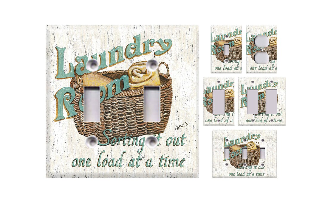 Laundry Room #2 Themed Light Switch Cover, Outlet Cover - You Choose ...