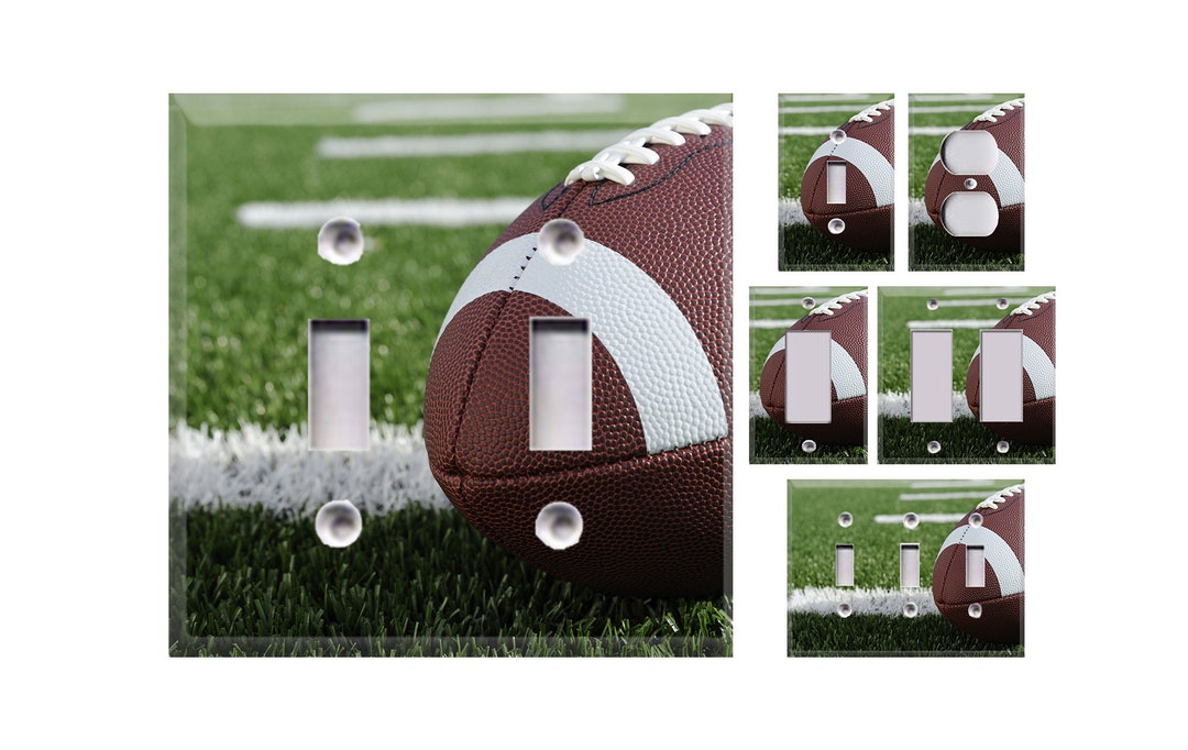 Football Themed Light Switch Cover, Outlet Cover - You Choose Style - Etsy