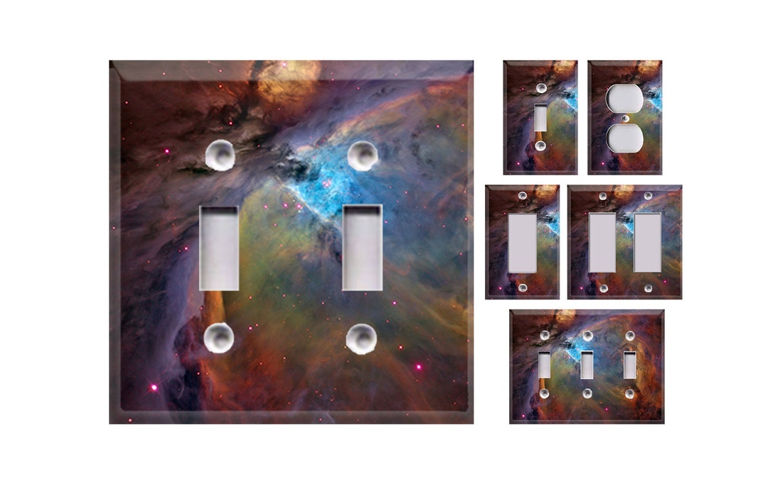 Space Collection - Orion Nebula Themed Light Switch Cover, Outlet Cover ...