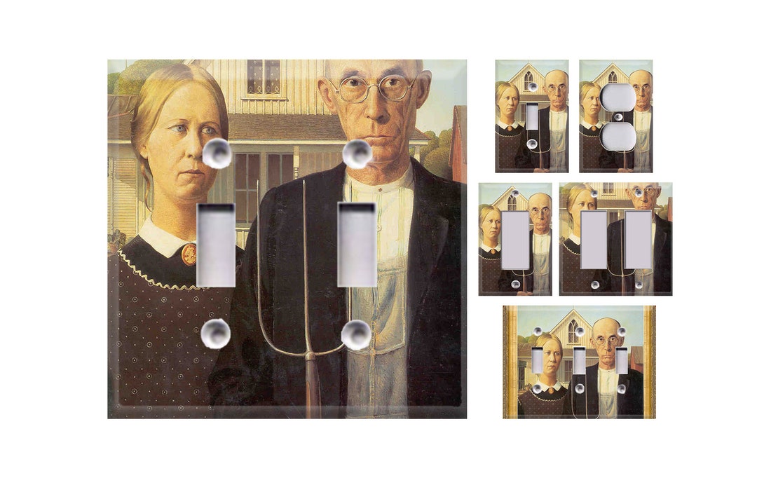 American Gothic Themed Light Switch Cover, Outlet Cover - You Choose ...