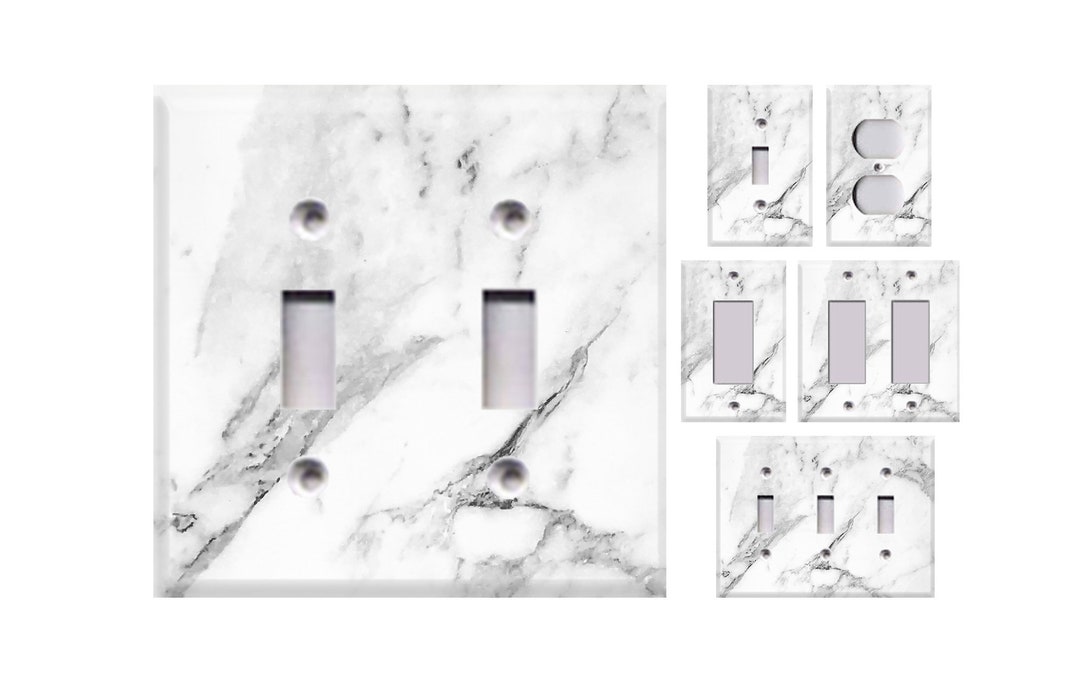 Marble Themed Light Switch Cover, Outlet Cover - You Choose Style - Etsy