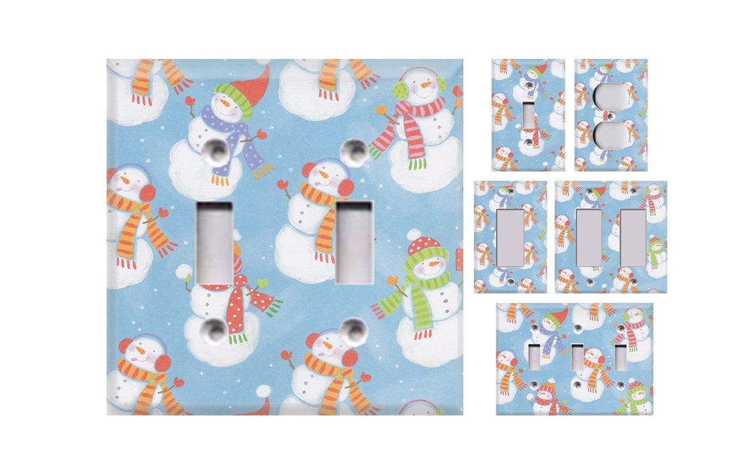 Christmas - Snowmen #3 Themed Light Switch Cover, Outlet Cover - You ...