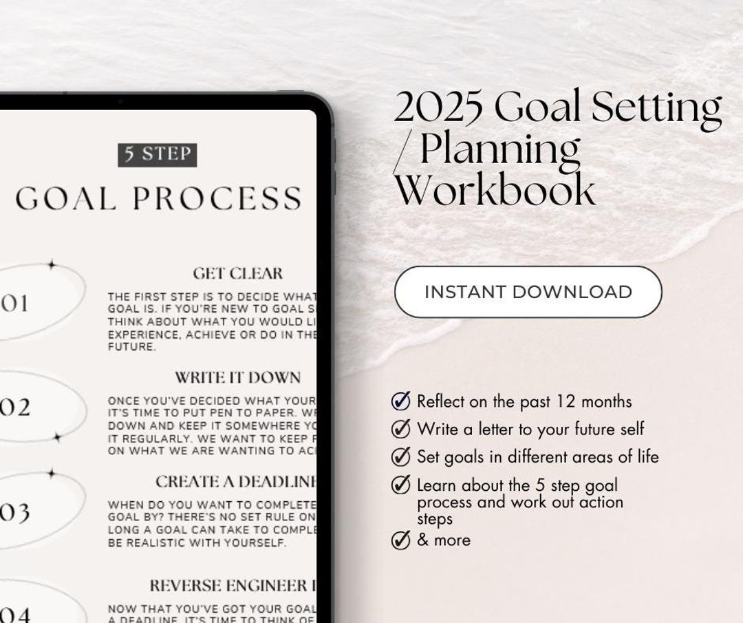 Goal Setting + Goal Planning Workbook / Reflections / 2025 Goals ...
