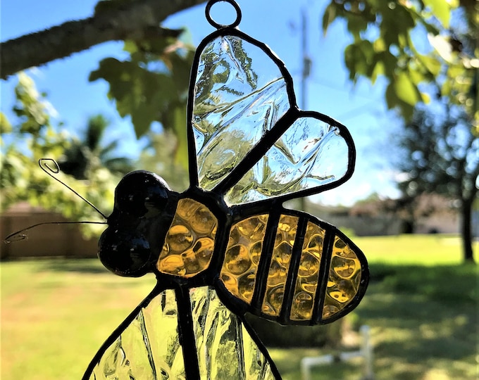Stained Glass Bee - Etsy