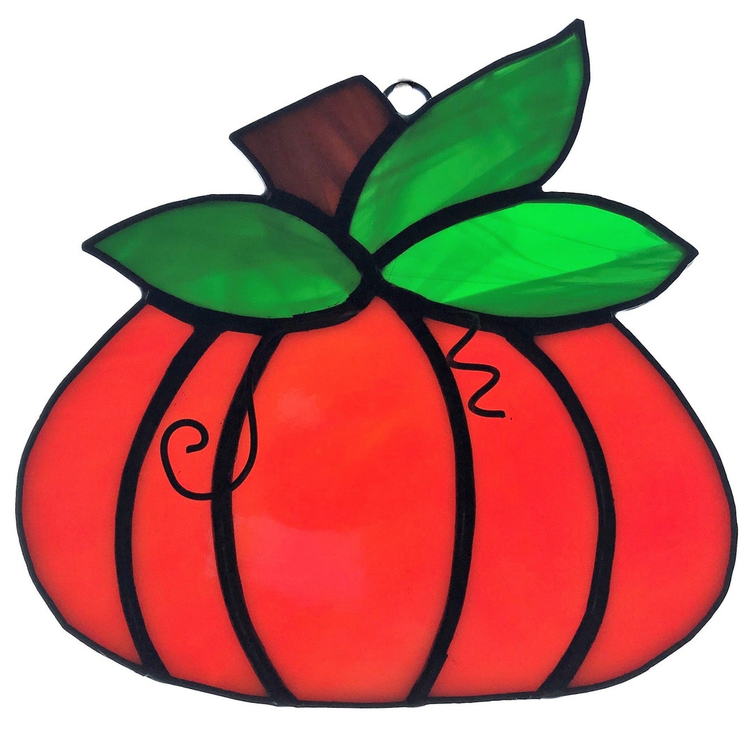 Stained Glass Pumpkin - Etsy