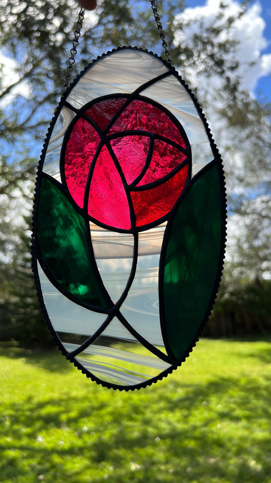 Mackintosh Rose Stained Glass - Etsy