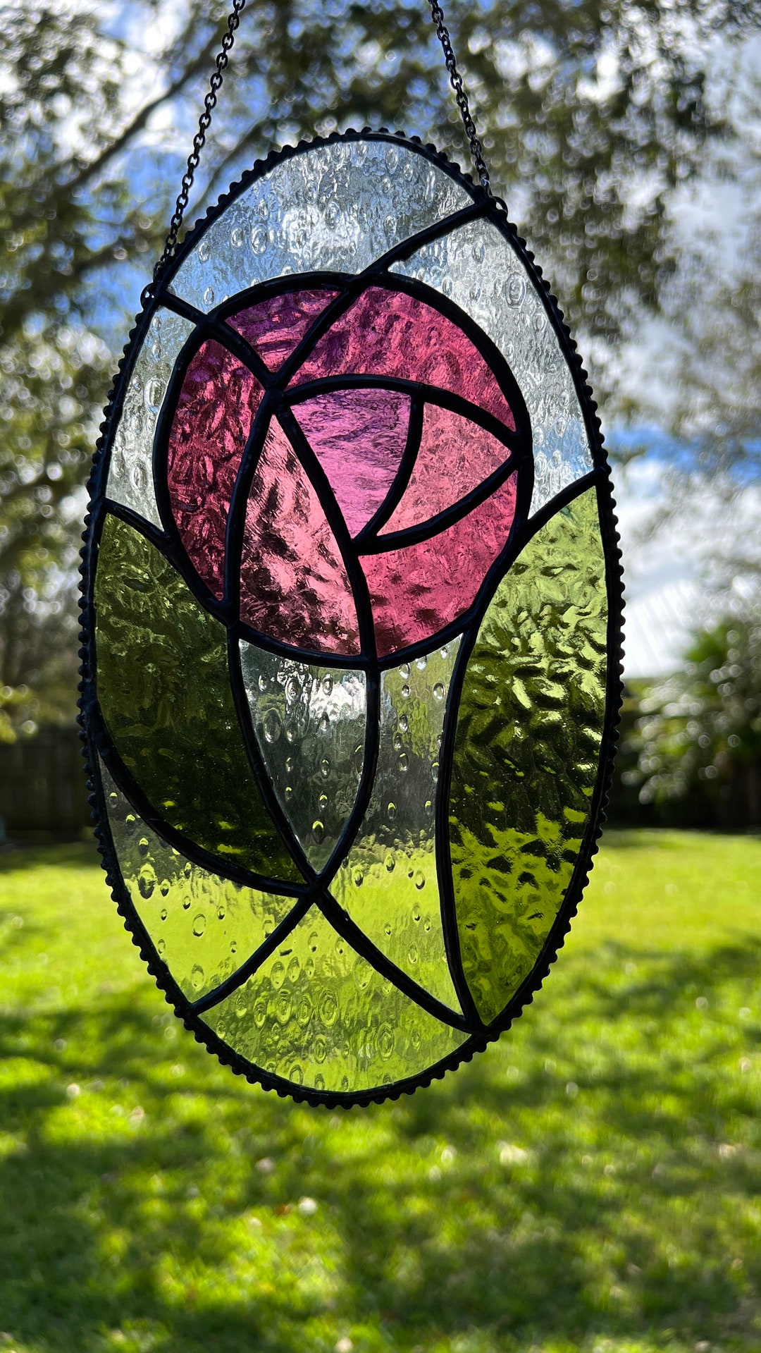 Mackintosh Rose Stained Glass - Etsy