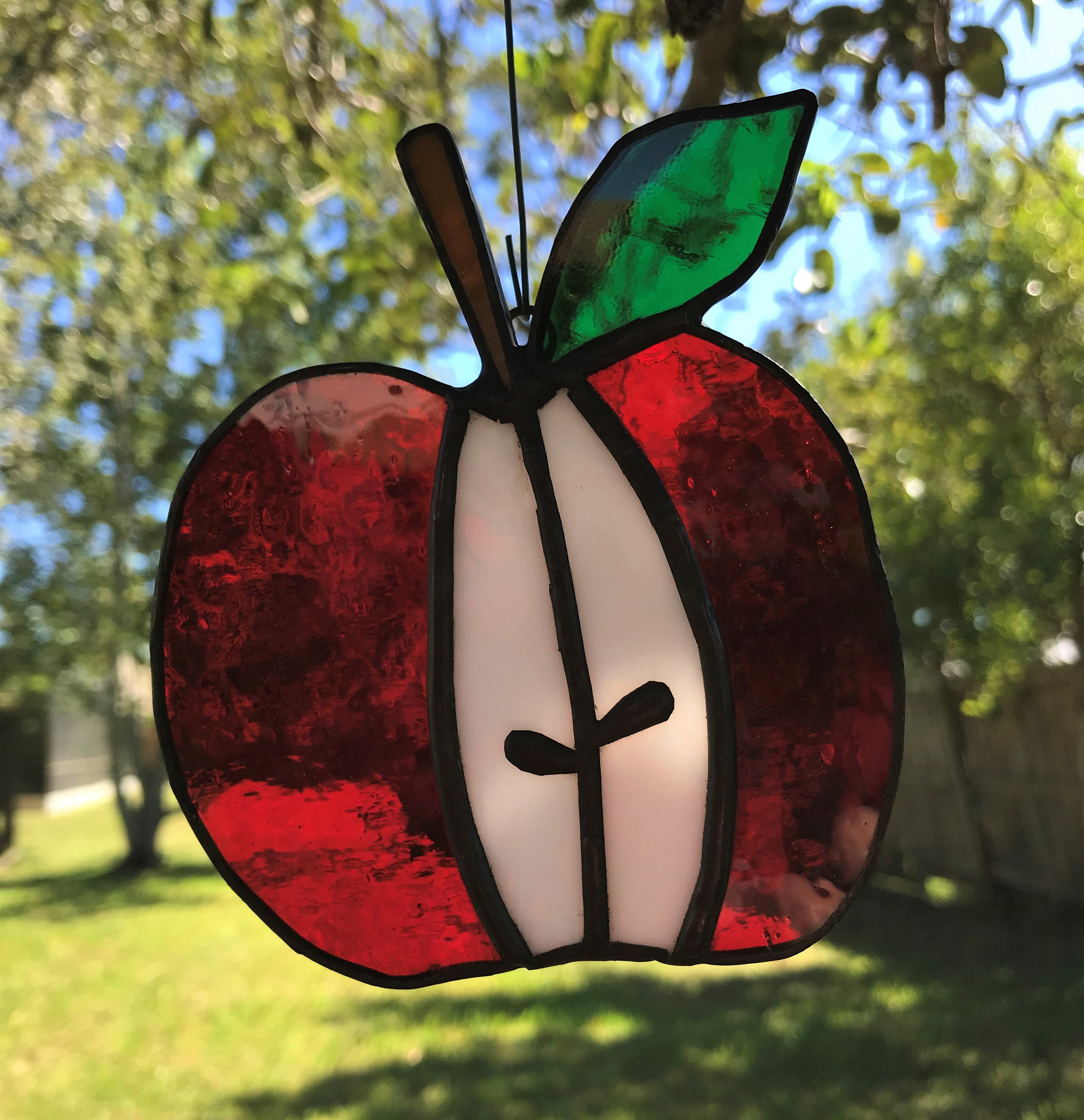 Stained Glass Apple - Etsy