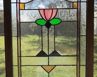 Prairie Style Stained Glass - Etsy