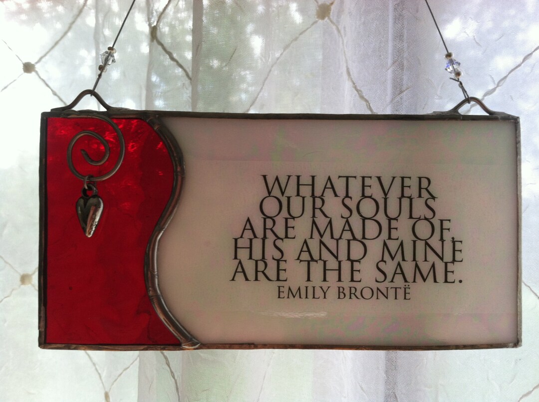 Valentine Stained Glass Suncatcher Love Quote Gift for Valentine Bride ...