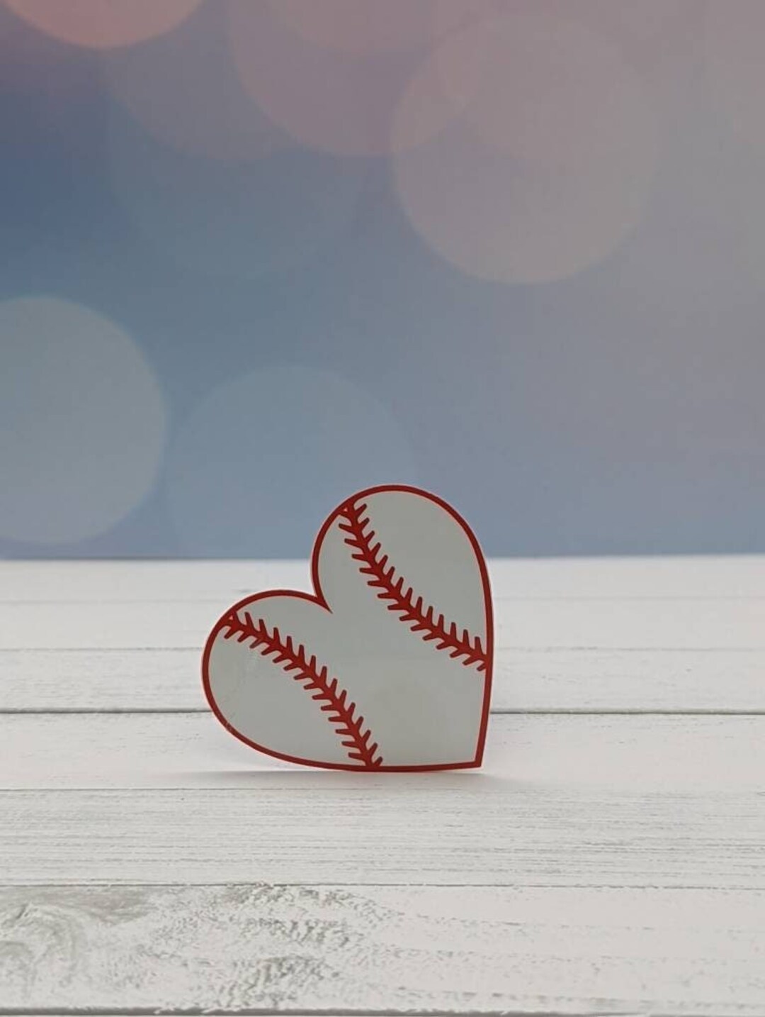 Baseball Heart Sticker, Sport Sticker, Ball Sticker - Etsy