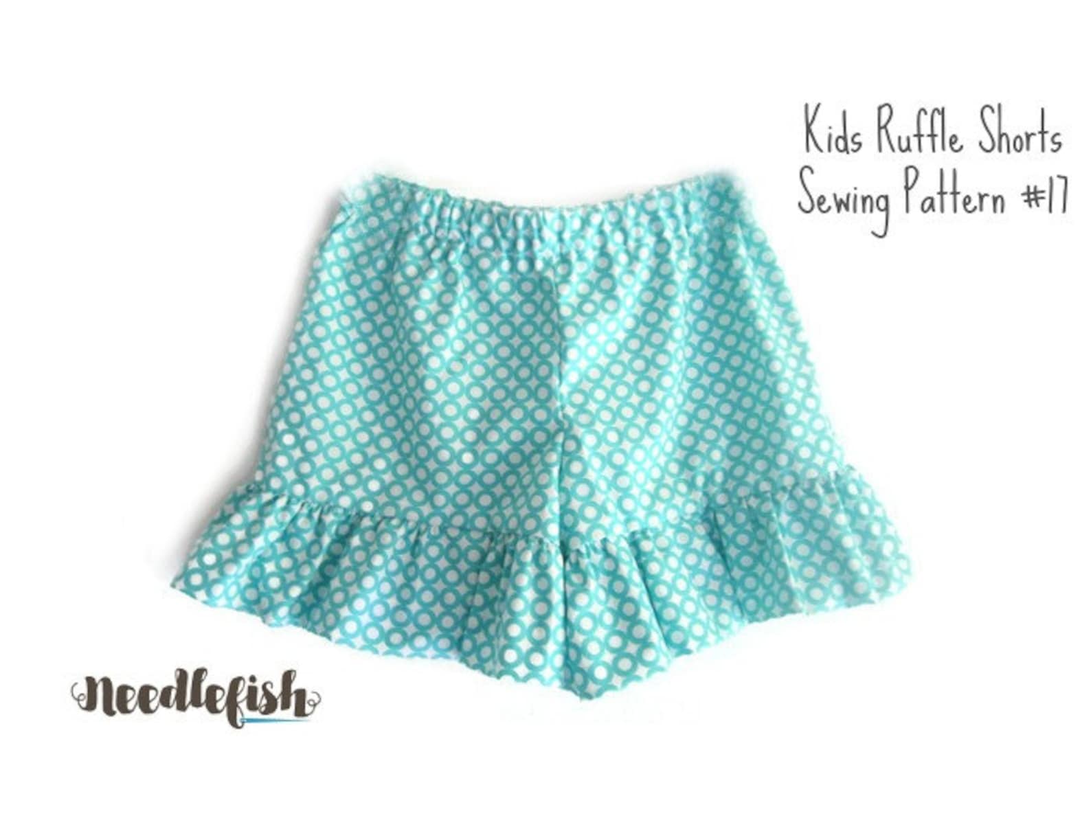 RUFFLE SHORTS Sewing Pattern Mackenna Ruffle Shorts Sizes 12 Months 8 ...