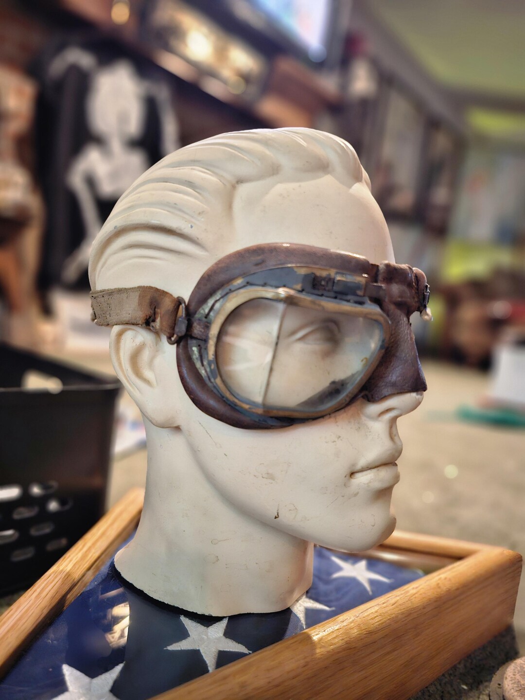 Ww2 Era Mark VIII RAF Flight Goggles Spitfire Hurricane Battle of ...