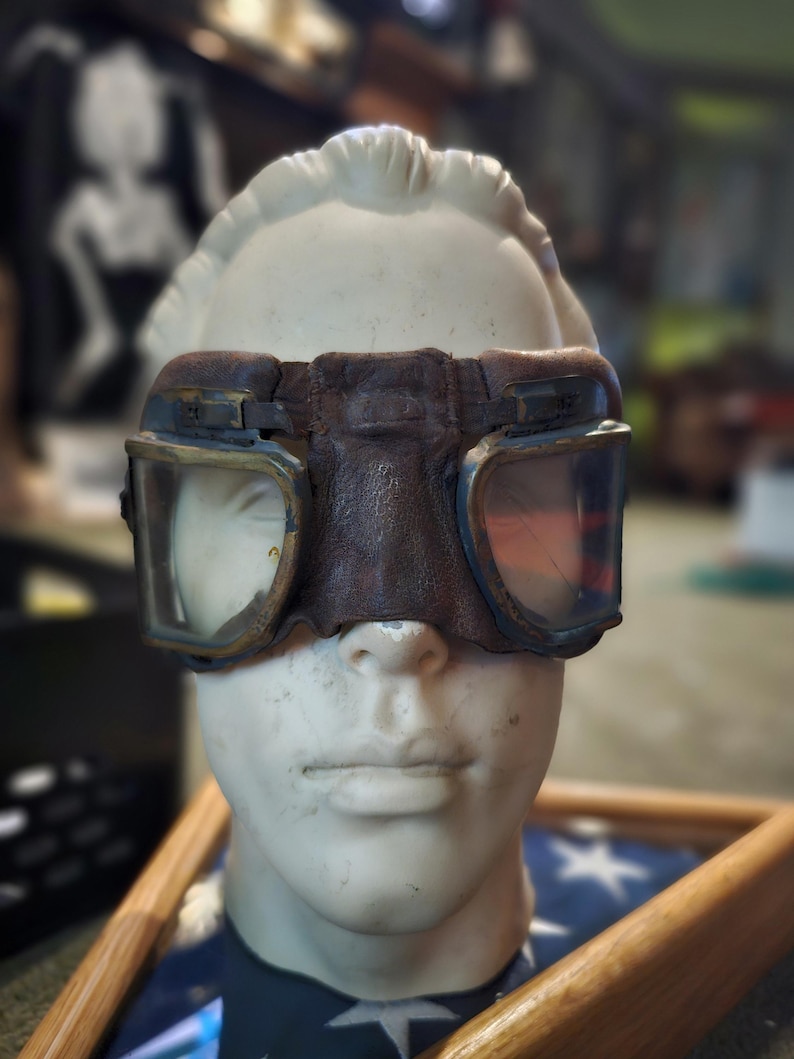 Ww2 Era Mark VIII RAF Flight Goggles Spitfire Hurricane Battle of ...
