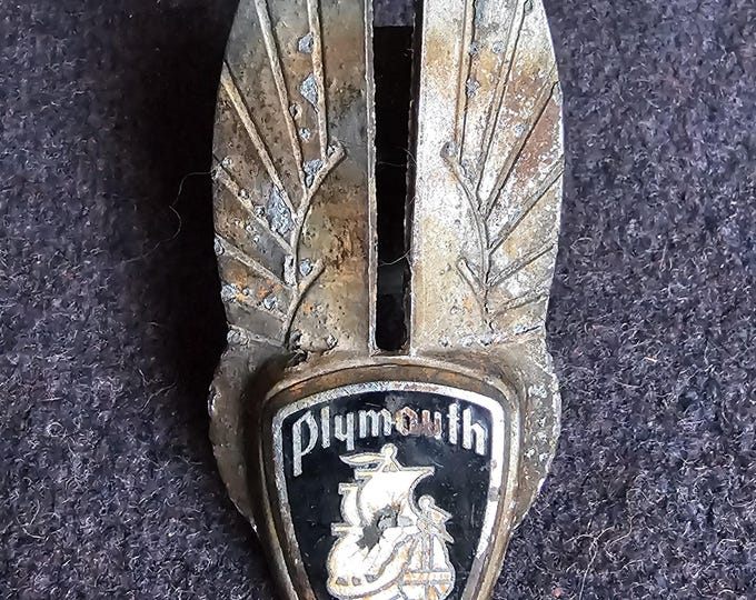1935 Plymouth Chrysler Hood Emblem Ornament Mascot Rare Rat Rod Custom ...
