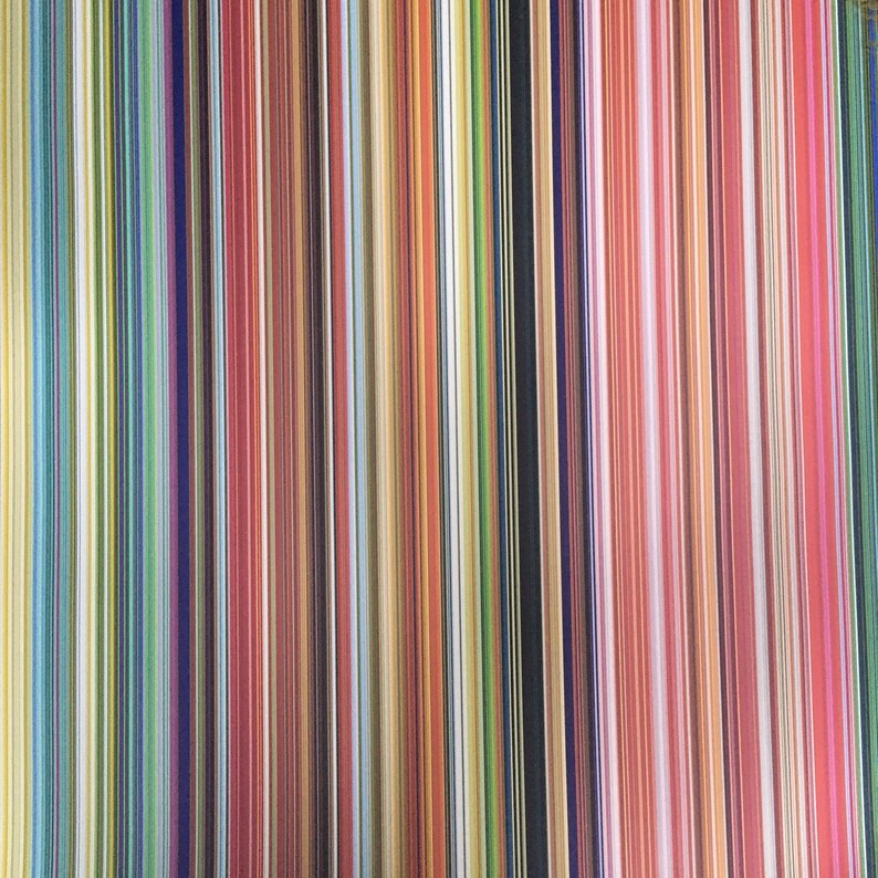 Multi Coloured Fine Striped Wallpaper - Etsy UK