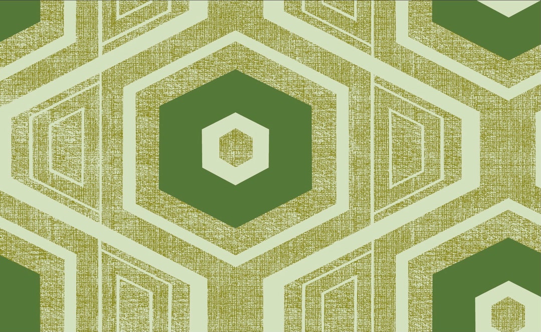 Retro Texture Wallpaper - Green - Etsy