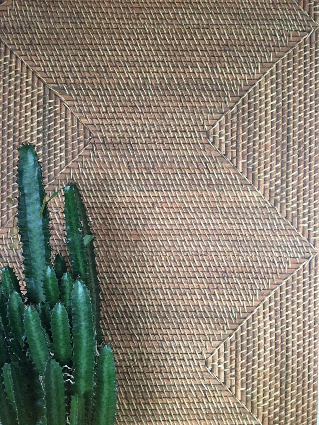 Cane Diamond Weave Wallpaper - Etsy