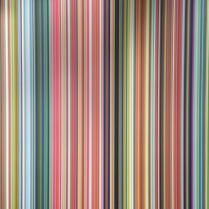 Multi Coloured Fine Striped Wallpaper - Etsy UK