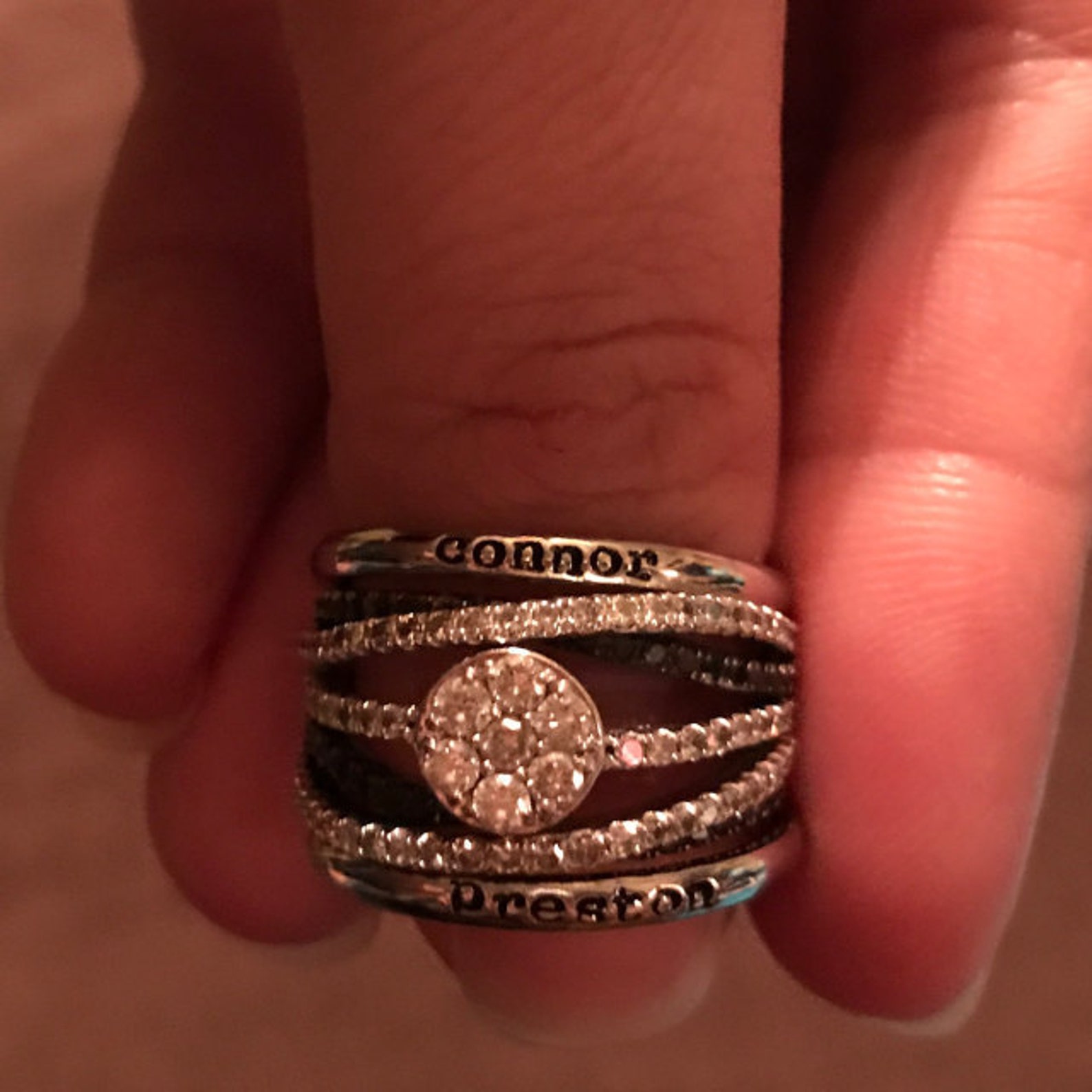 Name Ring Stackable Name Ring Personalized Custom Name Ring | Etsy