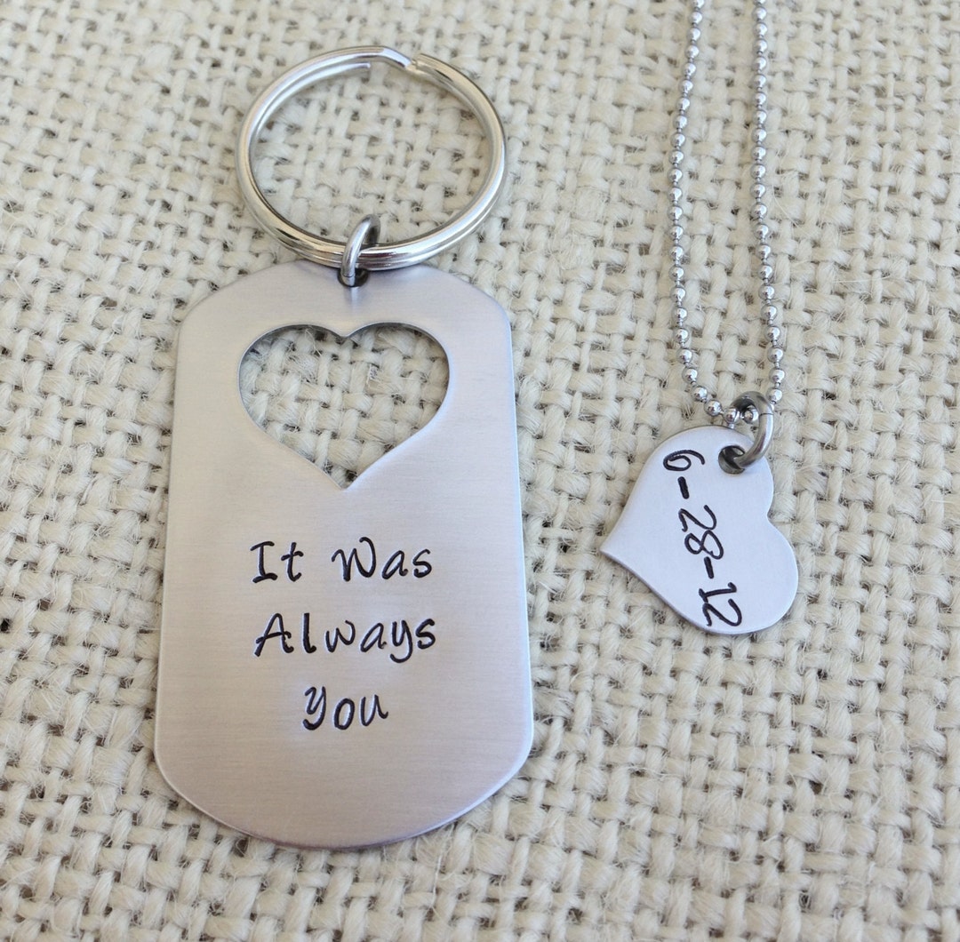 Personalized Dog Tag With Missing Heart Stainless Steel Hand Stamped - Etsy