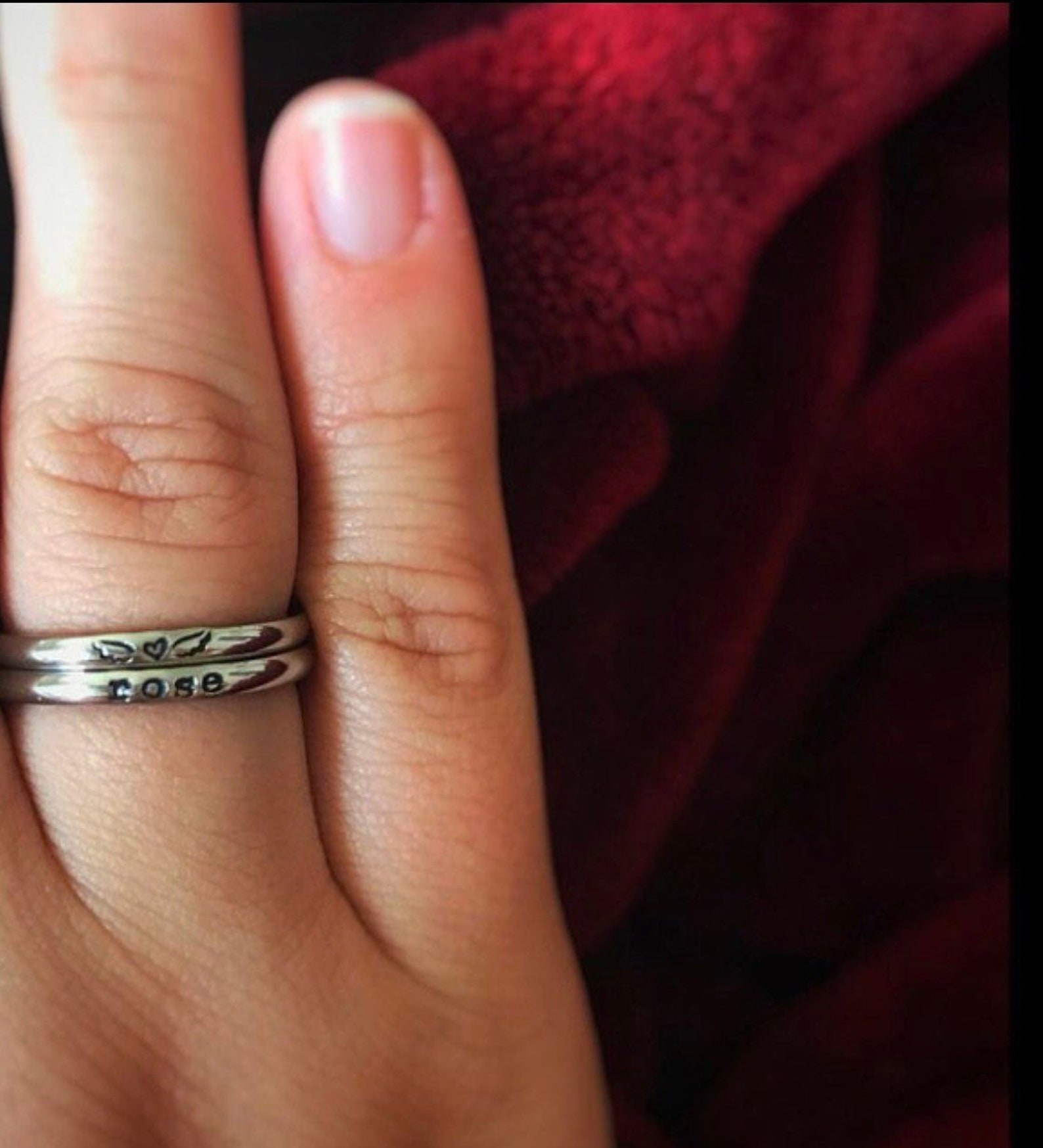 Memorial Remembrance Ring Angel Wing Ring Stainless Steel - Etsy