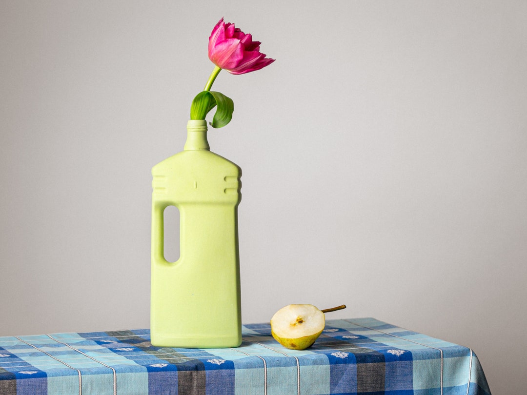 Spring Green Porcelain Bottle Vase 20 - Etsy