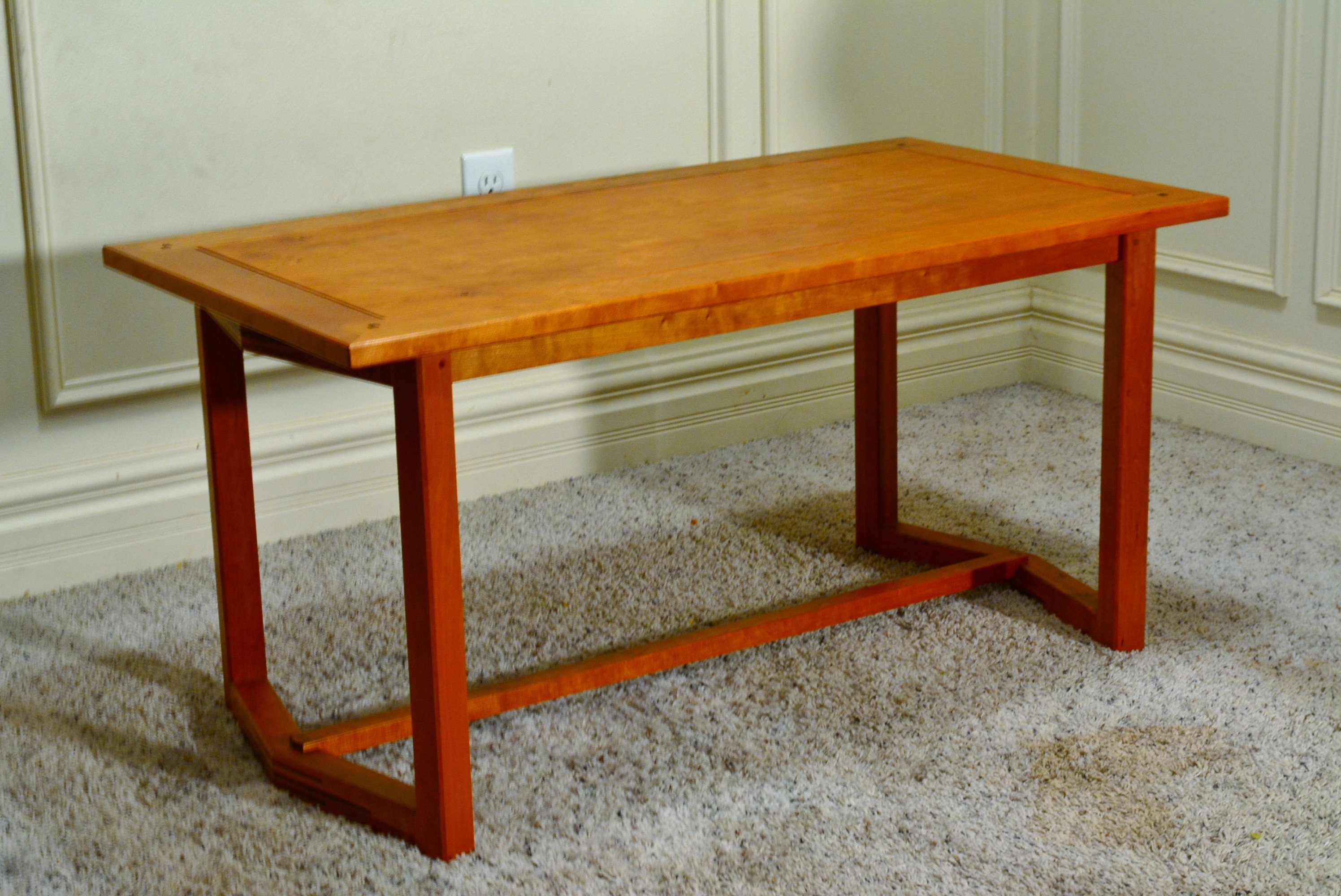 Small Coffee Table Made in Cherry With Walnut Accents Contemporary ...