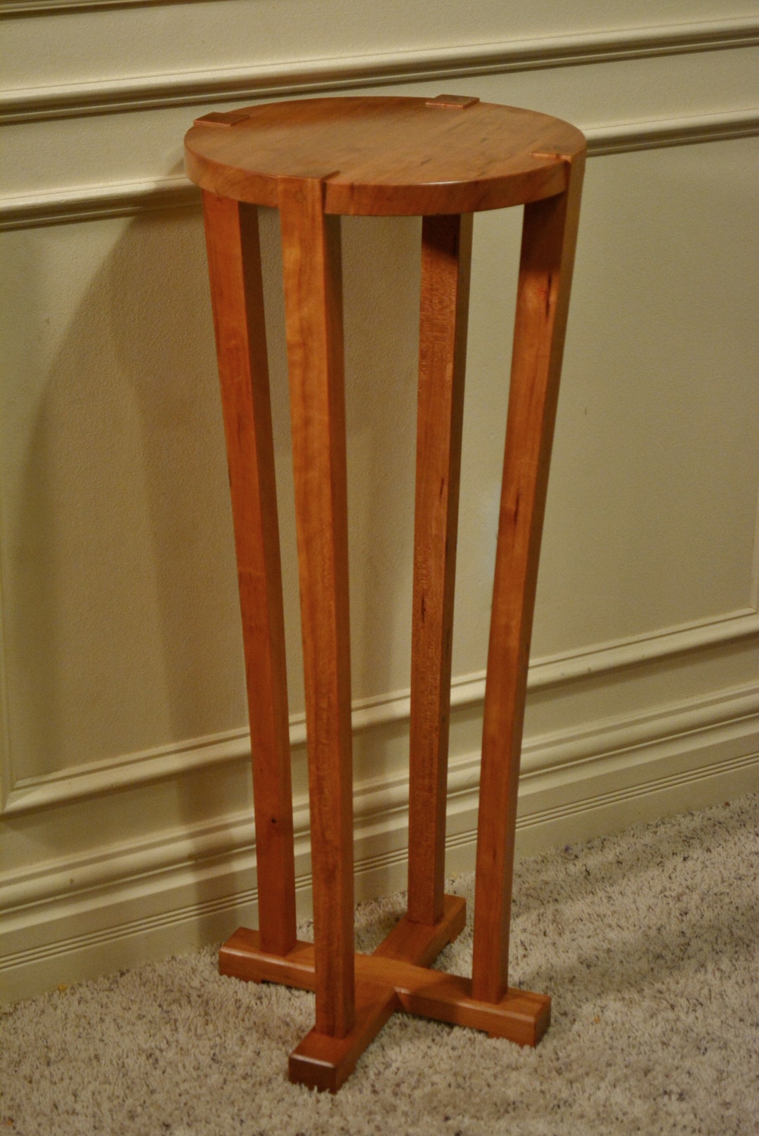 Plant Stand in Black Cherry Contemporary Design Fine Woodworking ...
