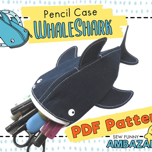 Shark Pencil Case - Etsy