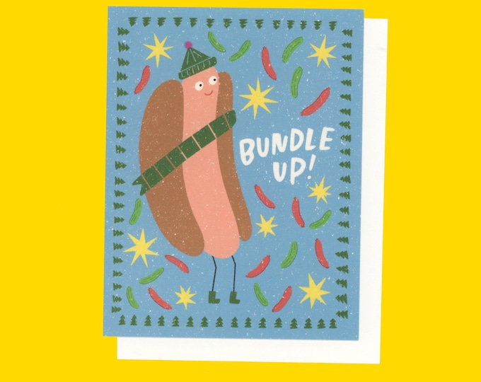 Hot Dog Card - Etsy