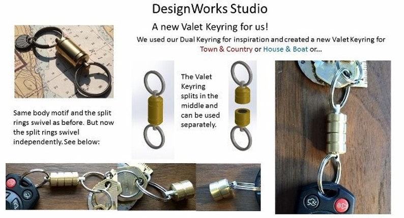 Valet Keyring for Town and Country - Etsy
