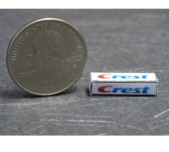 Dollhouse Miniature Toothpaste Box 3/4 Inch Long 1:12 One Inch - Etsy