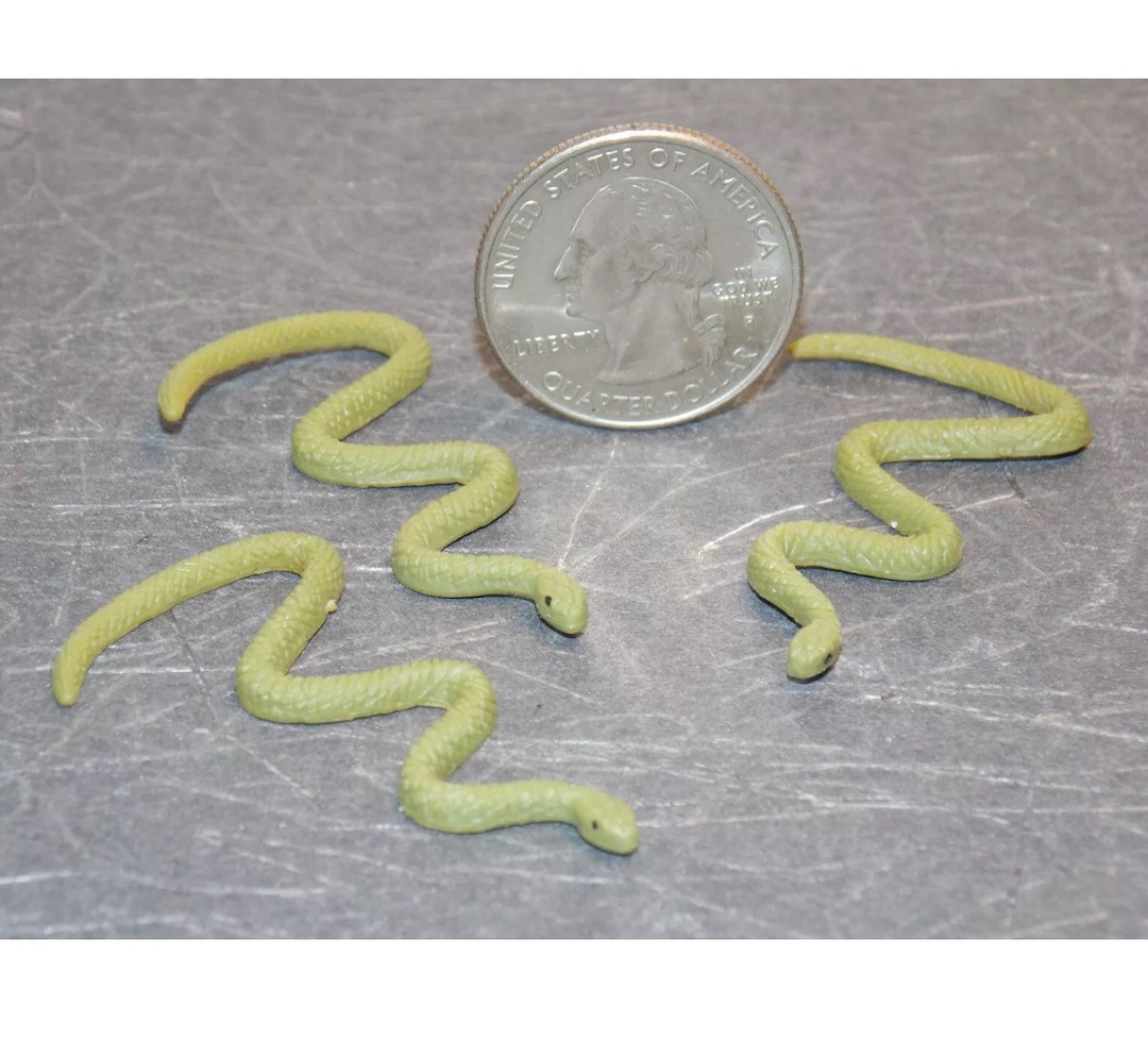 Dollhouse Miniature Snakes Set of 3 Animals 1:12 Inch Scale B75 Dollys ...
